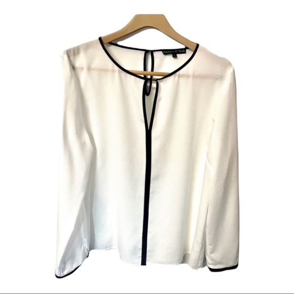 Preston & York | Tops | Preston York Pretty Silky Cut Out Long Sleeve W ...